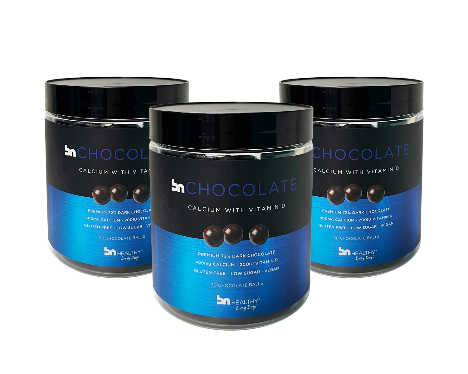 BN Chocolate Calcium Balls - 3 Jars | BN Healthy.co.nz