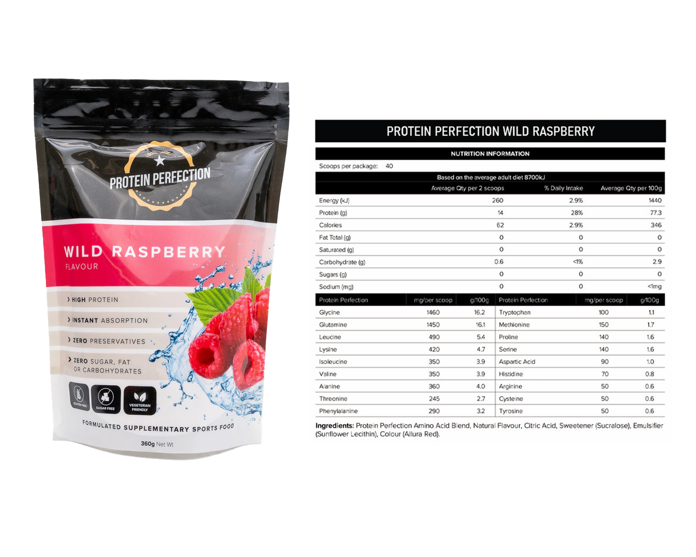 Buy Protein Perfection - "Protein Water" Bag | BN Healthy.co.nz
